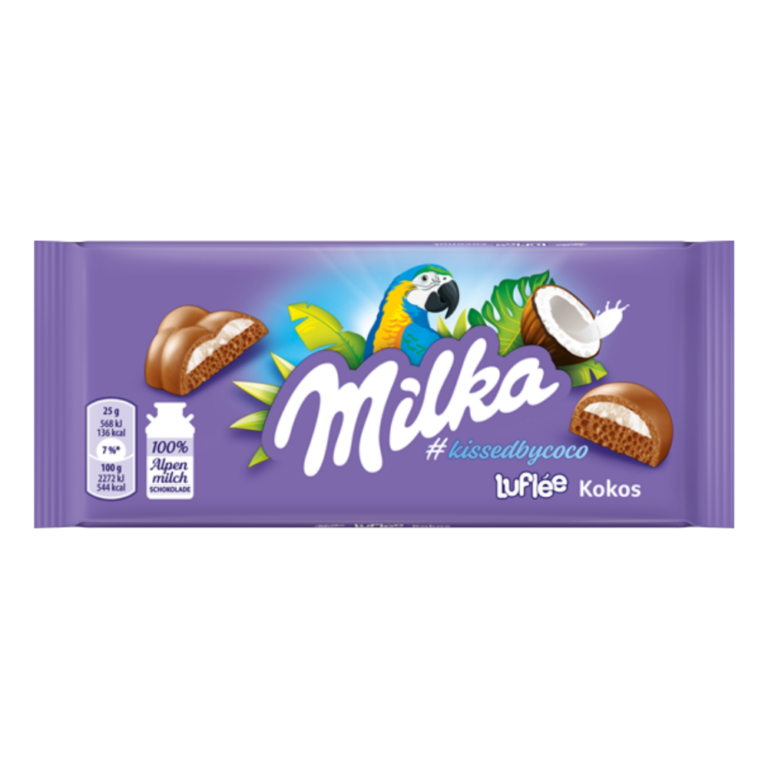Milka Luflée Kokos, Weiße und Rice Crisp - atundo Food, Drinks and more