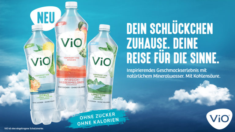 ViO Wasser mit Geschmack - drei erfrischende Sorten - atundo Food ...