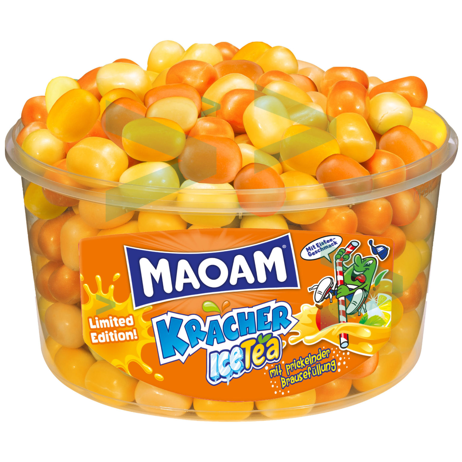 Maoam Kracher Ice-Tea mit Brausefüllung - atundo Food, Drinks and more